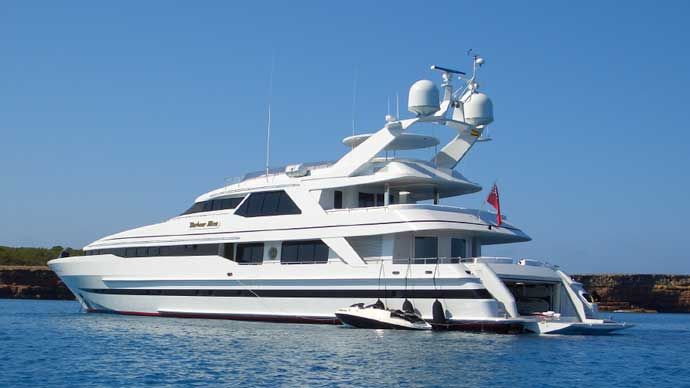 Heesen's Harbour Moon superyacht for sale at Fraser Yachts